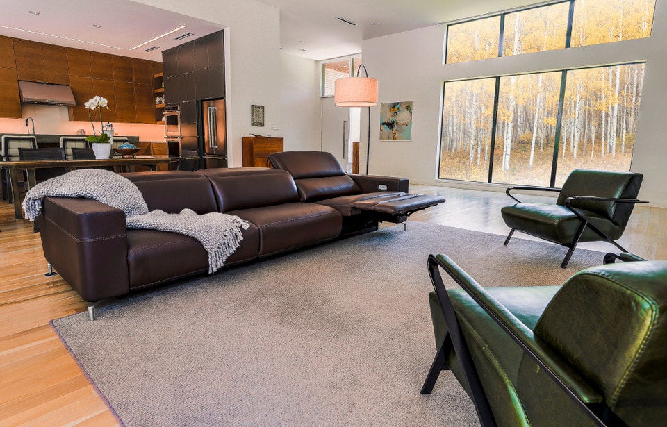 Monza Sofa by American Leather | Stylish Track Arm Design with ...